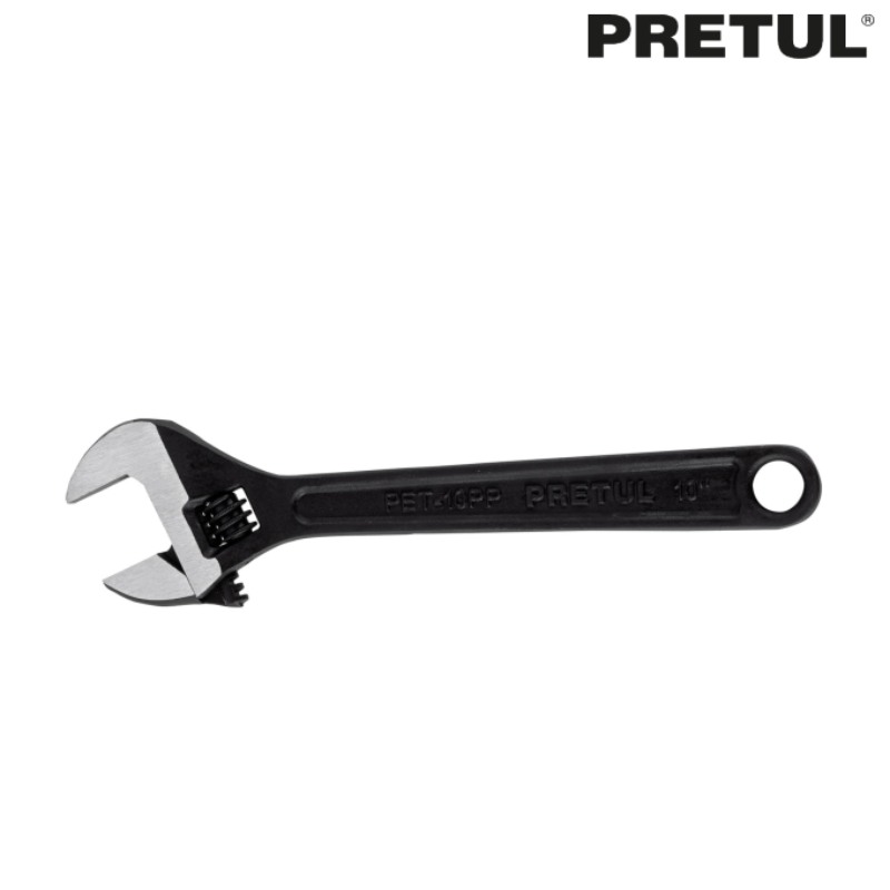 Llave ajustable (perico), pavonado 10" Pretul