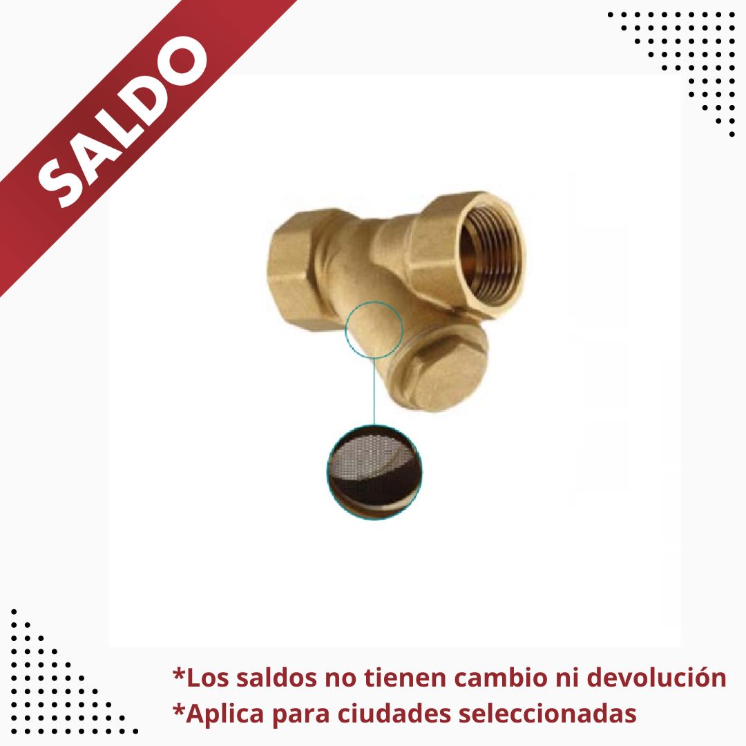 *Filtro en Y de 3/4" Grival