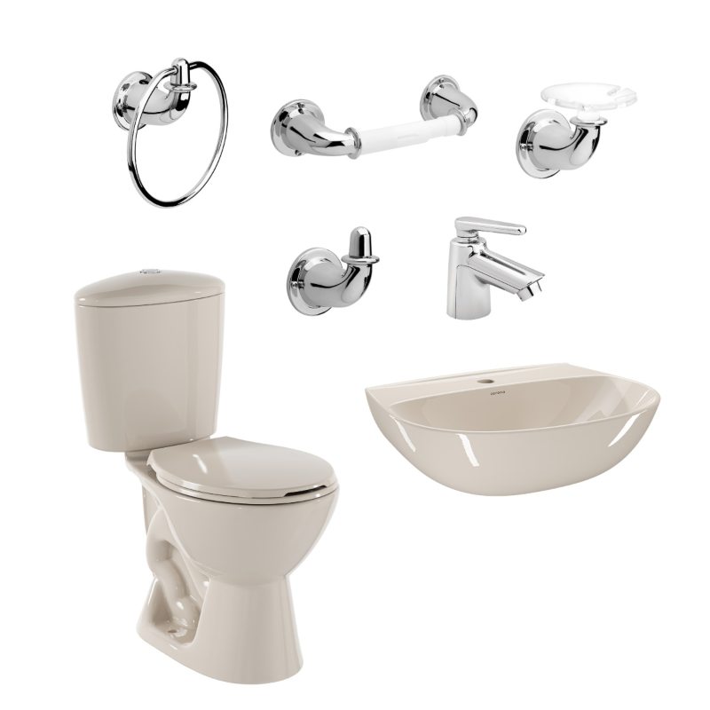 Combo manantial pro redondo botón sin pedestal bone Corona